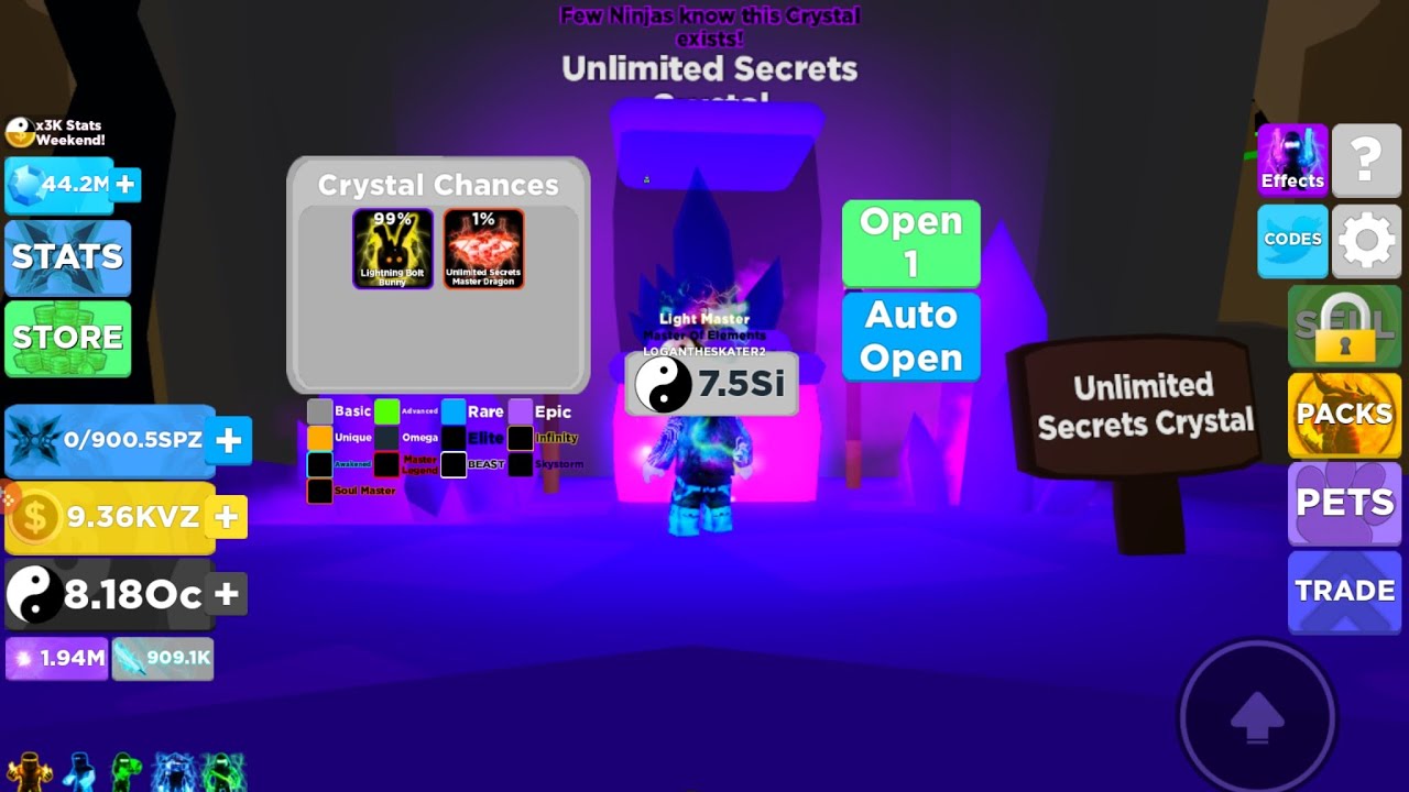 New OP Secret PET Crystal! | Ninja Legends - YouTube