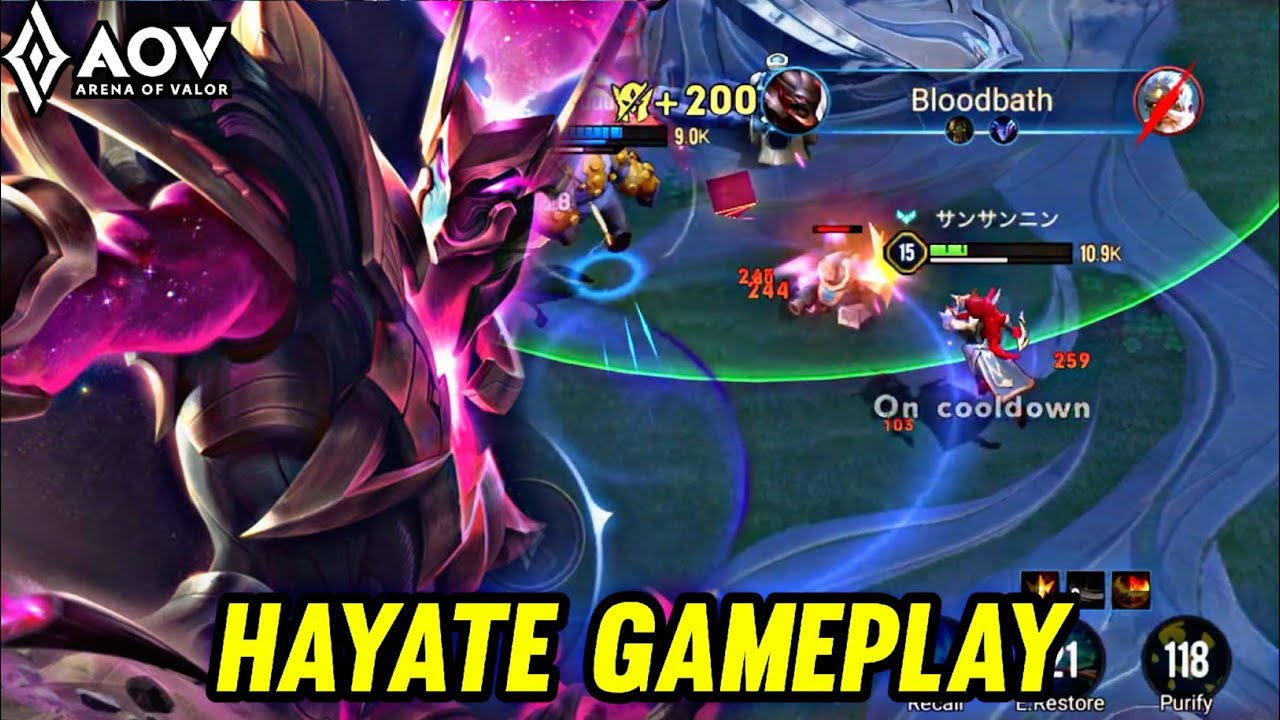 AOV : HAYATE GAMEPLAY | IN ABYSSAL LANE - ARENA OF VALOR LIÊNQUÂNMOBILE ...