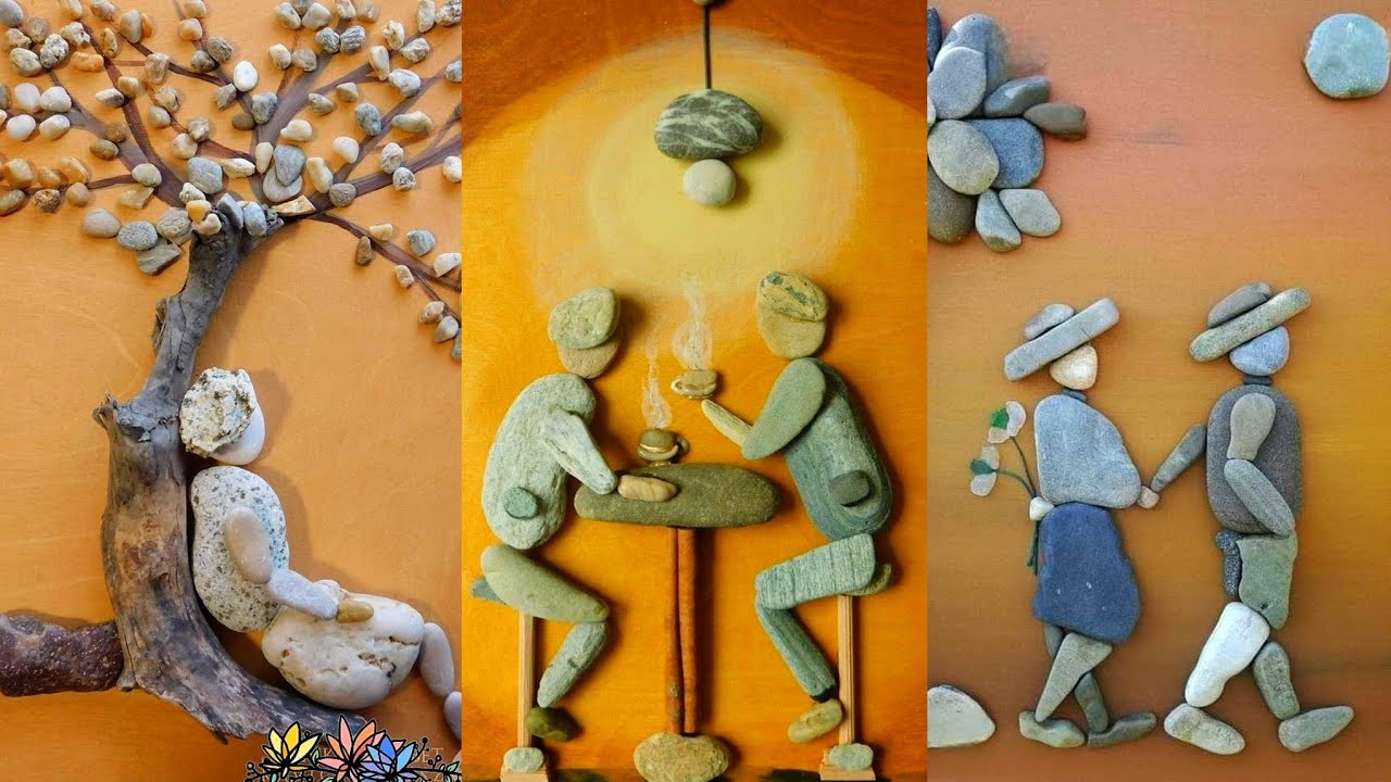Gorgeous And stylish Pebble Stone Wall Decorations ideas / wall Decor ...