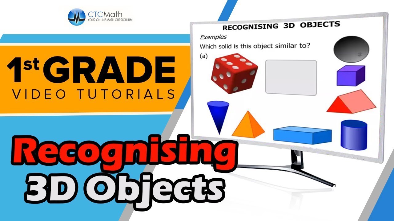 1st Grade Math Tutorials: Recognising 3D Objects - YouTube