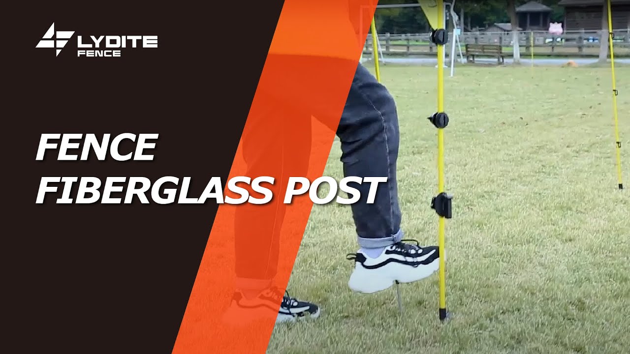 Fence Fiberglass Post Installation - YouTube