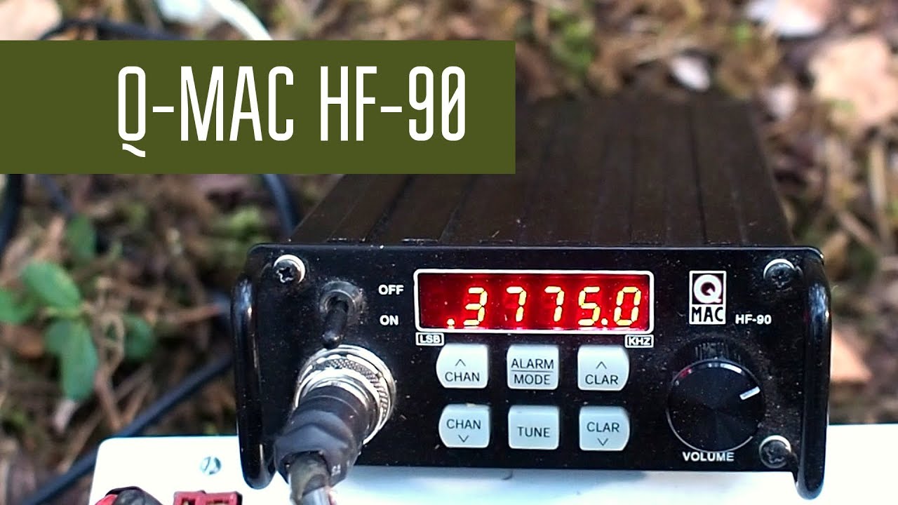 Q-MAC HF-90 и радиосвязь на 3.7 МГц с антенны диполь. - YouTube