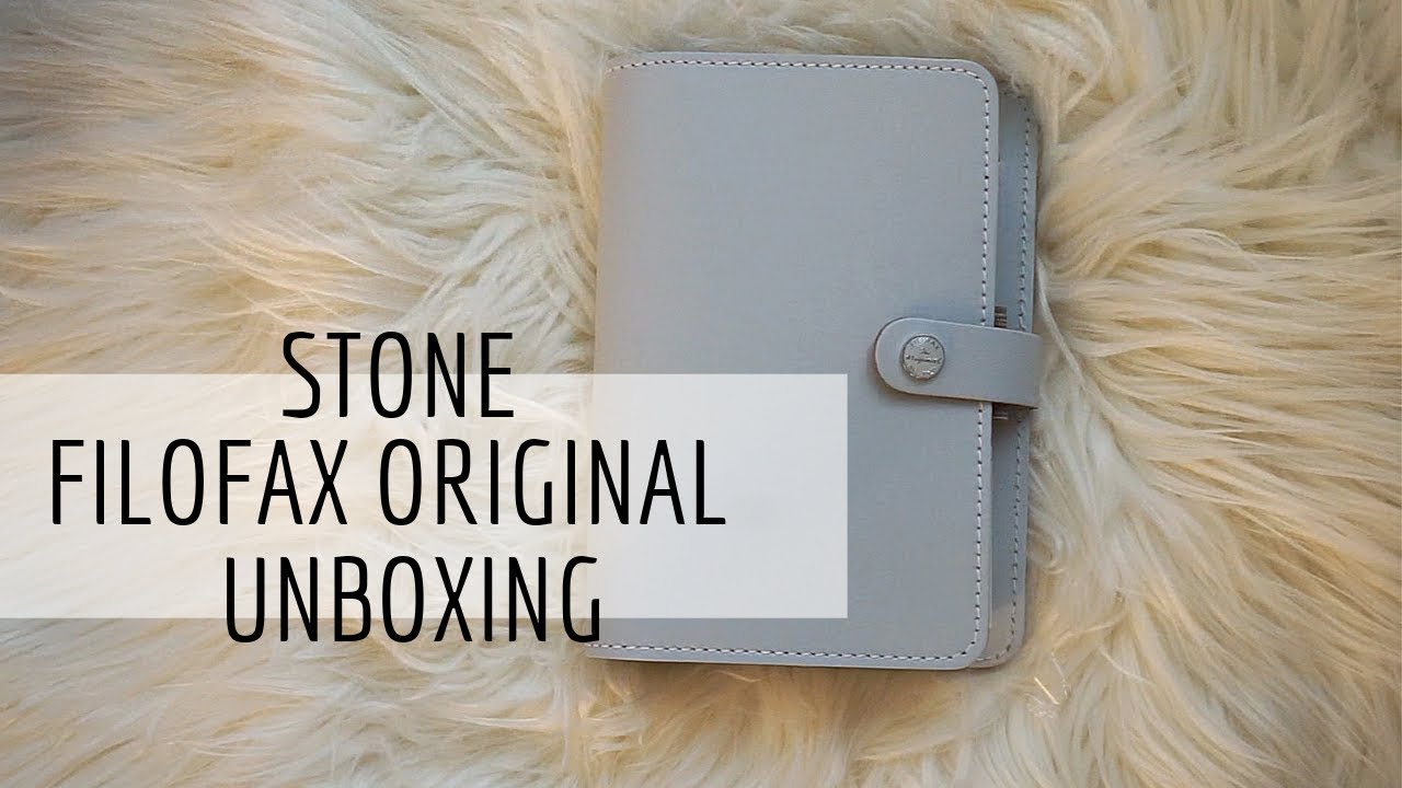 STONE FILOFAX ORIGINAL PLANNER UNBOXING | 2019 - YouTube