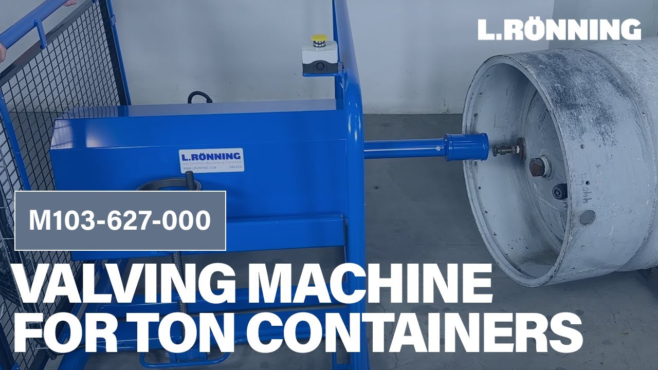 Valving Machine for Pressure Drums and Ton Containers - YouTube