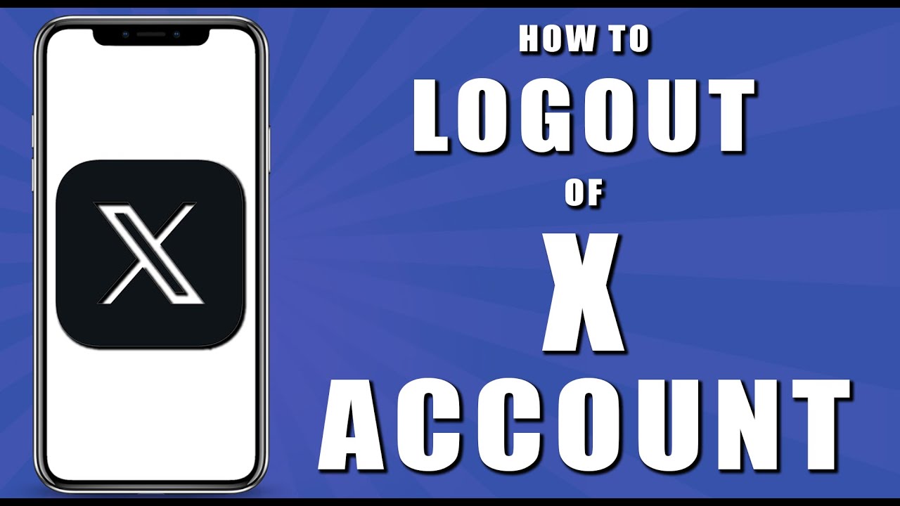How to logout of x account (2024) - YouTube