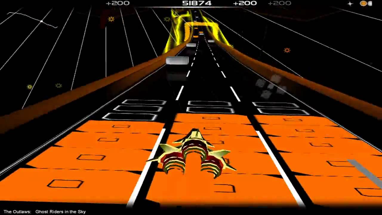 Audiosurf - The Outlaws - Ghost Riders In the Sky [HD] - YouTube