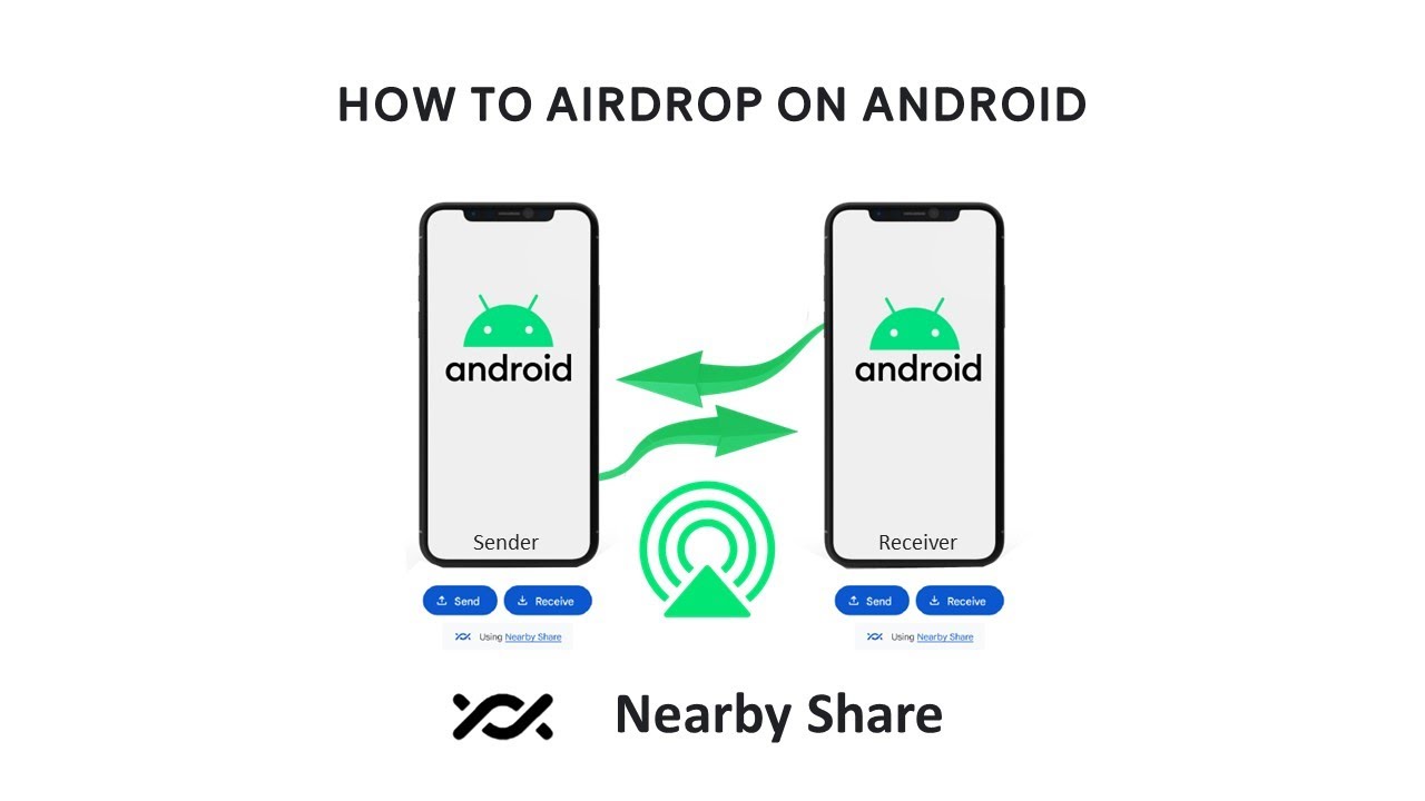 How to AirDrop on Android Phones Nearby Share - YouTube