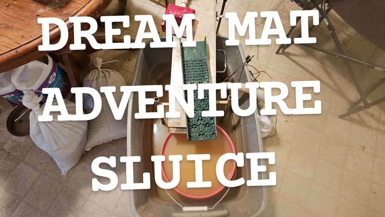 Dream Mat Adventure Sluice #treasurefam #gold - YouTube