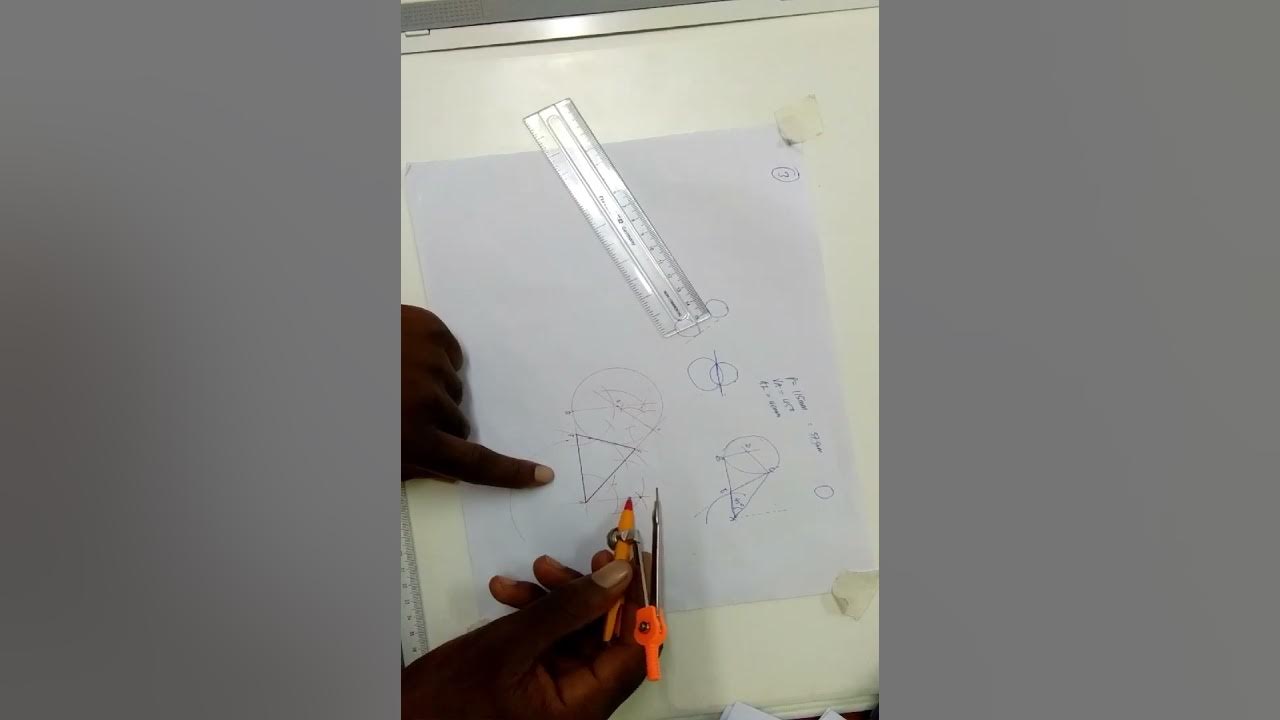 How to construct triangle given the perimeter(4) - YouTube