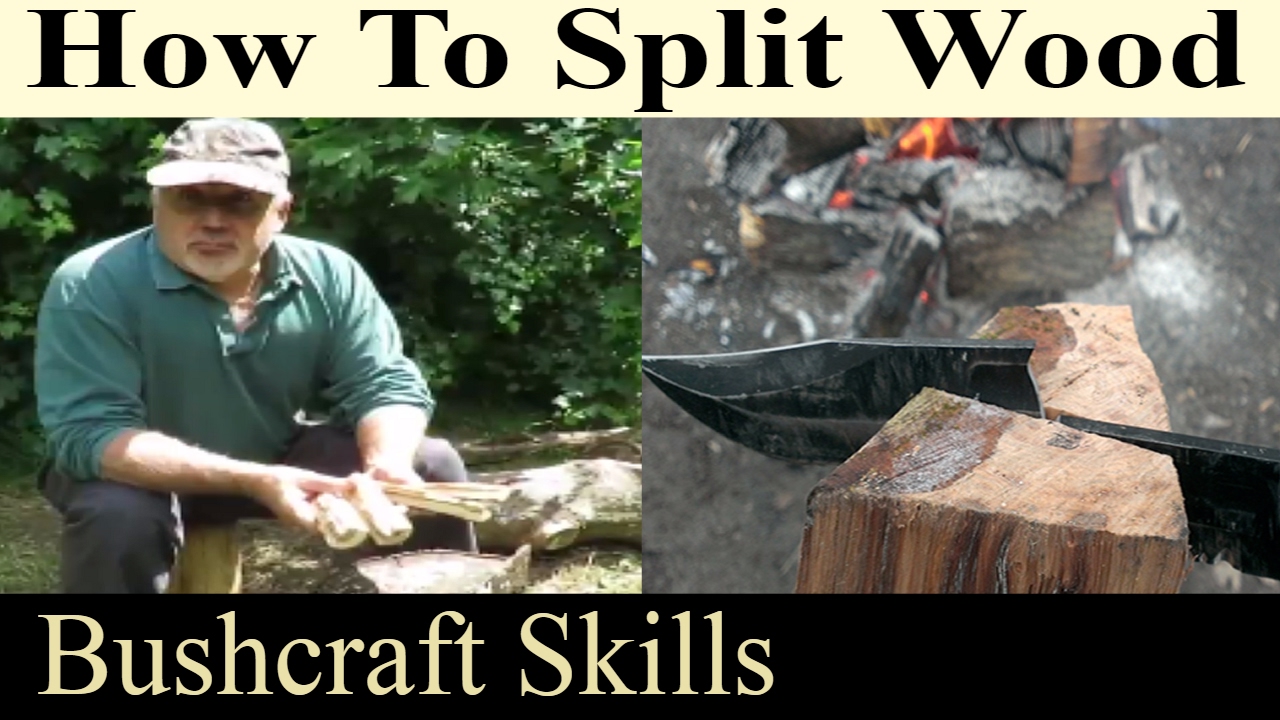 How To Baton And Split Wood Without An Axe Or Knife. Basic Bushcraft ...