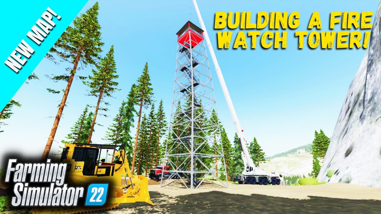 Building a Fire Watch Tower in Farming Simulator 22! - YouTube