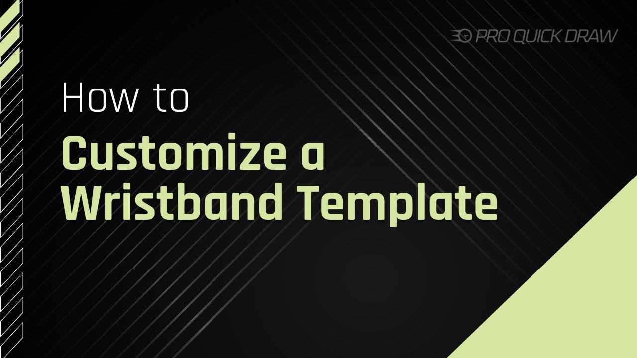 How to Customize a Wristband Template - YouTube