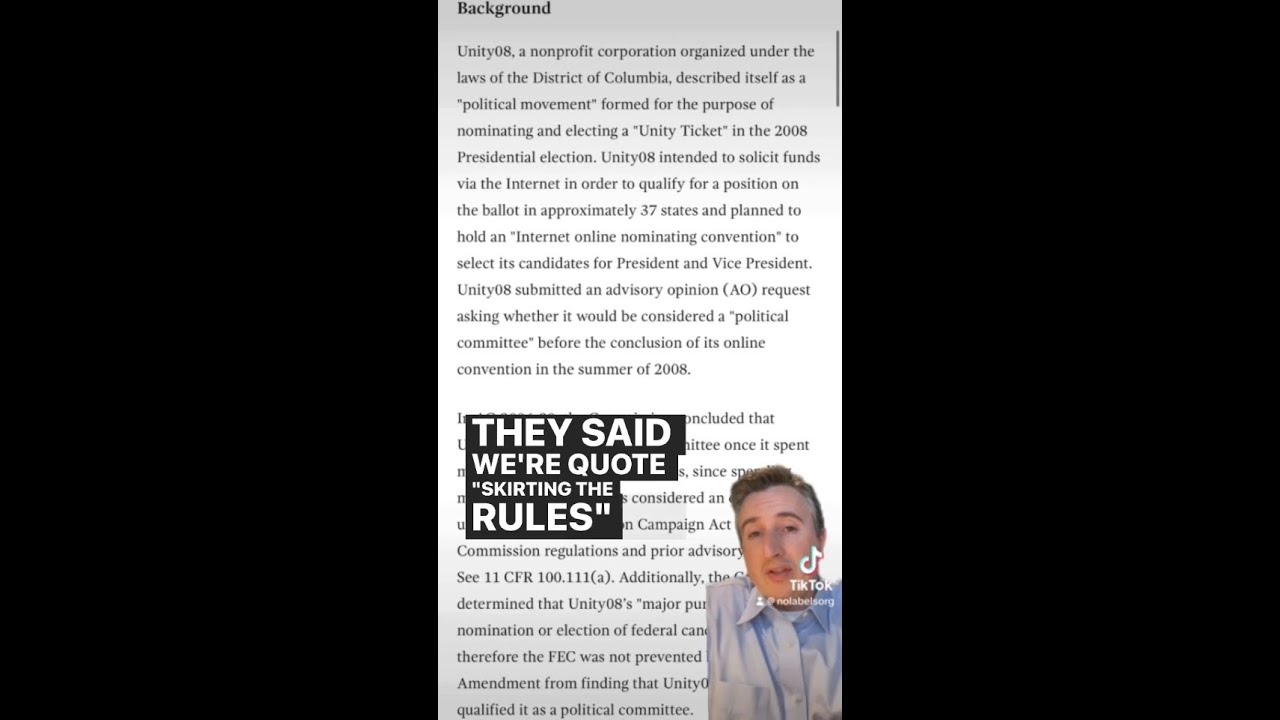 Ryan Clancy Sets The Record Straight on Recent No Labels News - YouTube