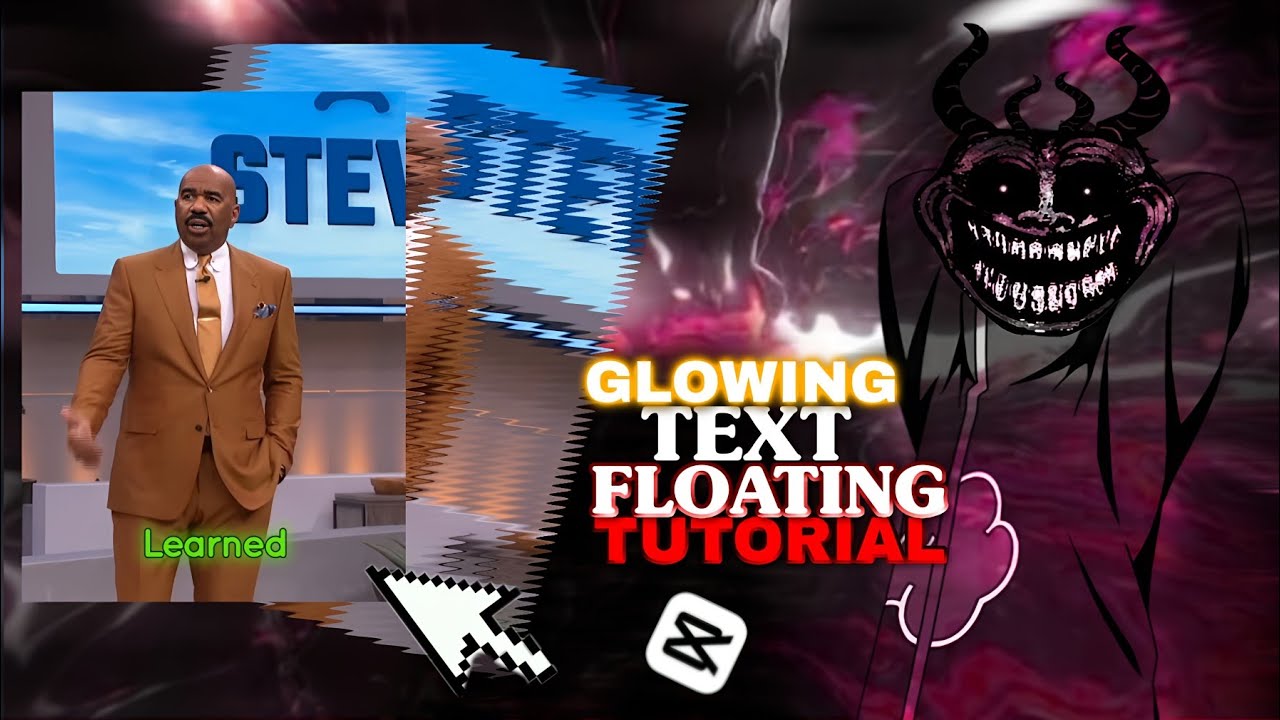 GLOWING TEXT FLOATING TUTORIAL | CAPCUT | - YouTube