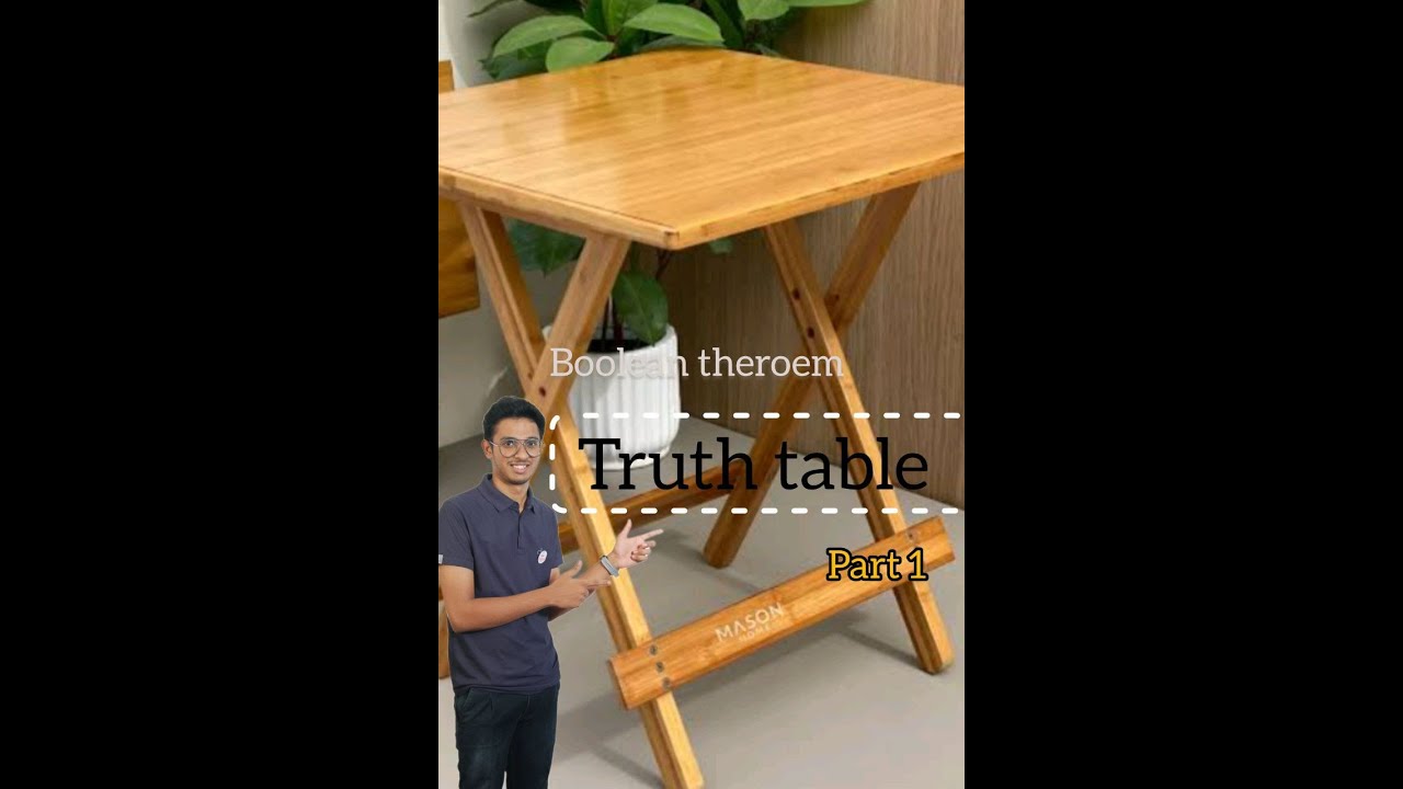 Boolean Theorem//solving in truth table// part 1 - YouTube
