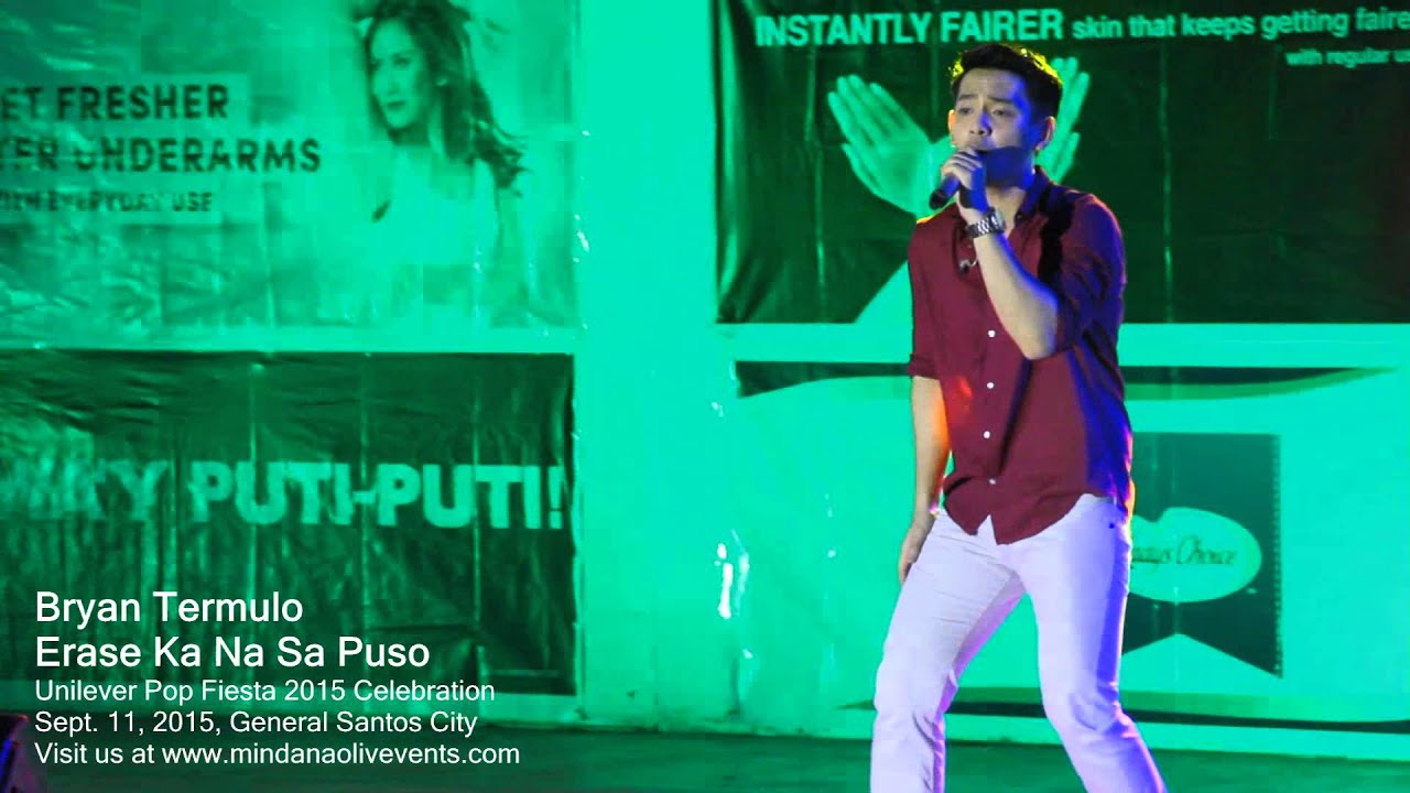 Bryan Termulo Live 2015 - Erase Ka Na Sa Puso - YouTube