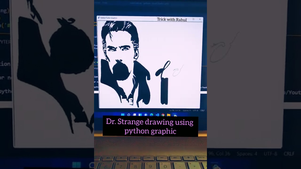 🌟Dr.Strange drawing using python turtle graphic. || #python #shorts - YouTube