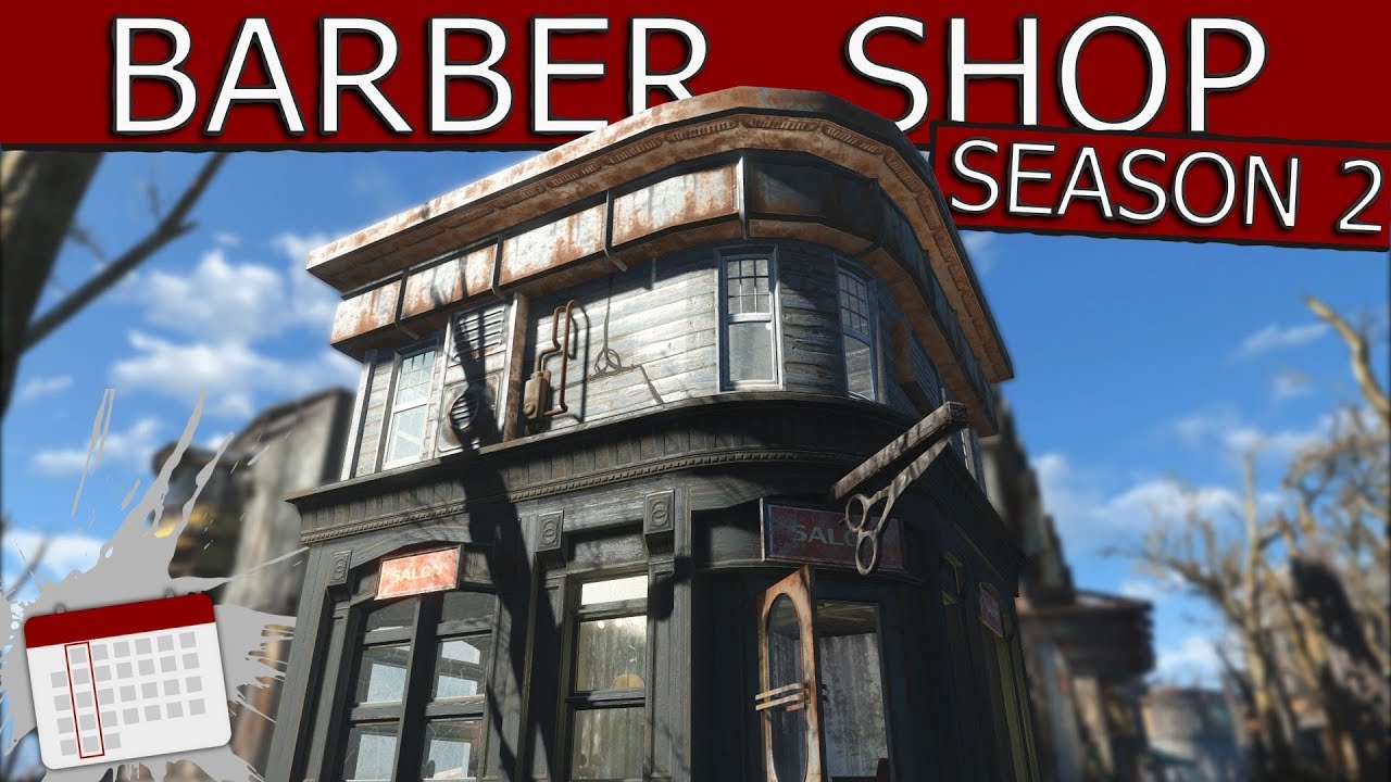 Fallout 4 Settlement Building - Barber Shop - YouTube