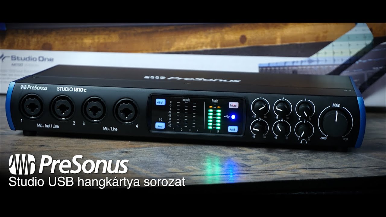 PreSonus Studio USB hangkártya sorozat - YouTube