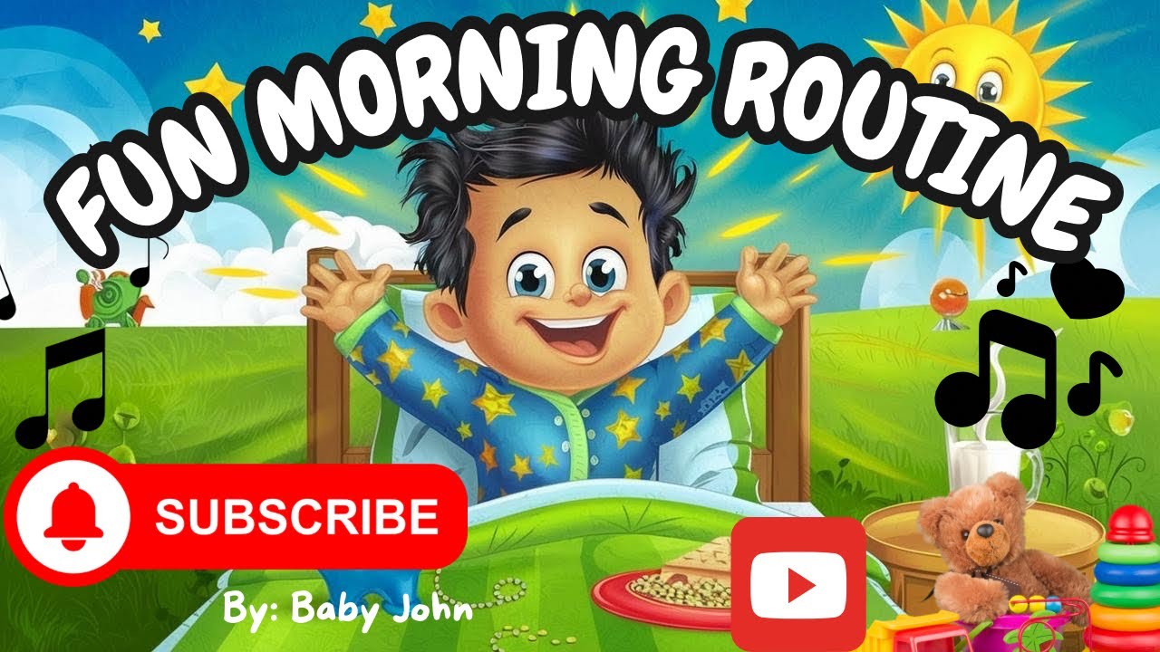 GOOD MORNING SONG!🌞🎶 FUN MORNING ROUTINE FOR KIDS. - YouTube