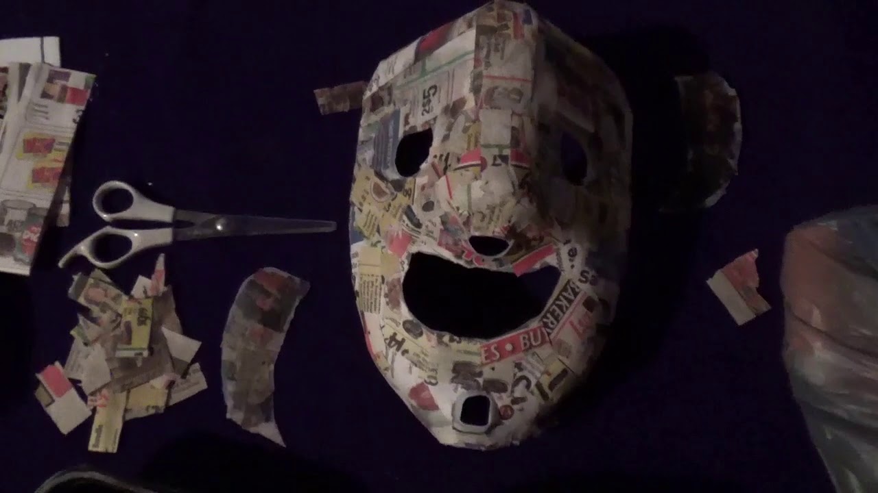 Behind The Scenes 2/ DIY Burlap Mask Halloween - YouTube
