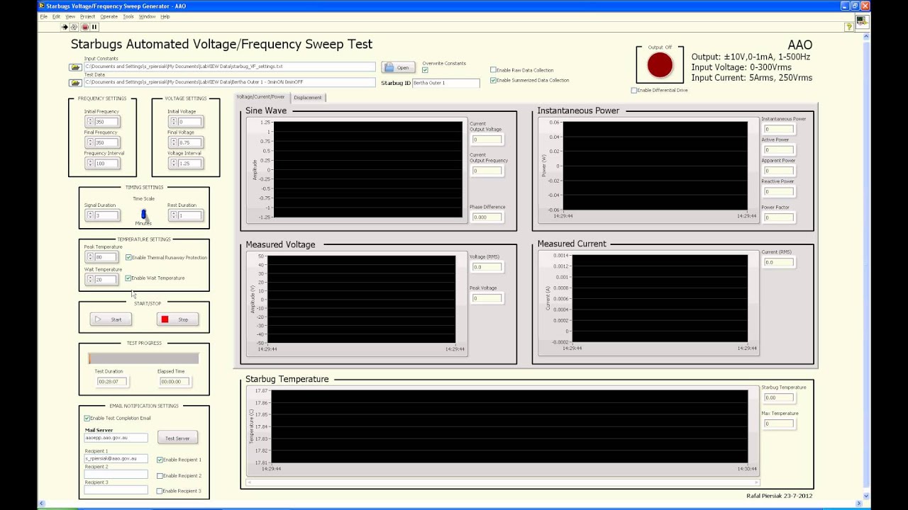 Starbug Labview Quick Guide Cursor - YouTube