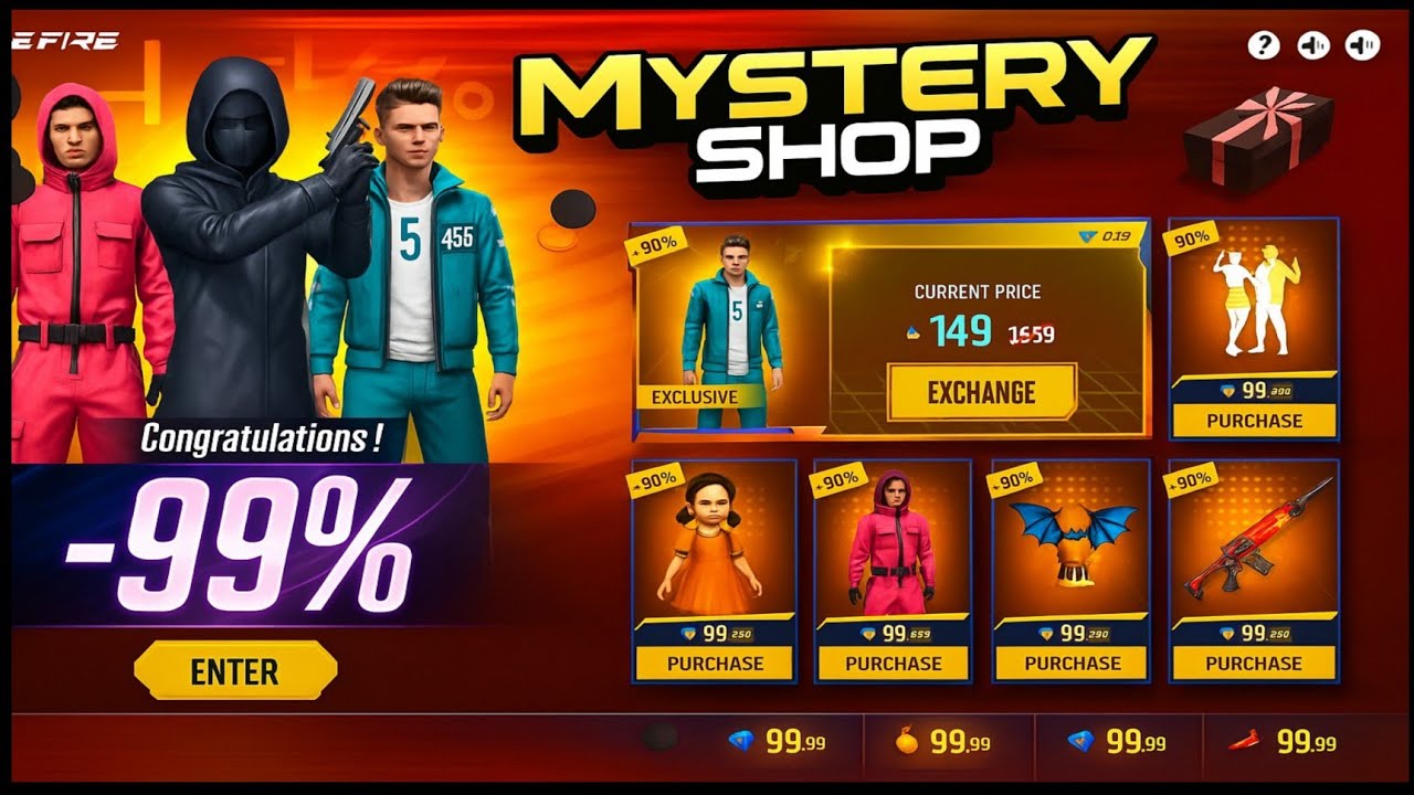 FREE FIRE 100% CONFIRM NEXT MYSTERY SHOP | UPCOMING MYSTERY SHOP | Free ...