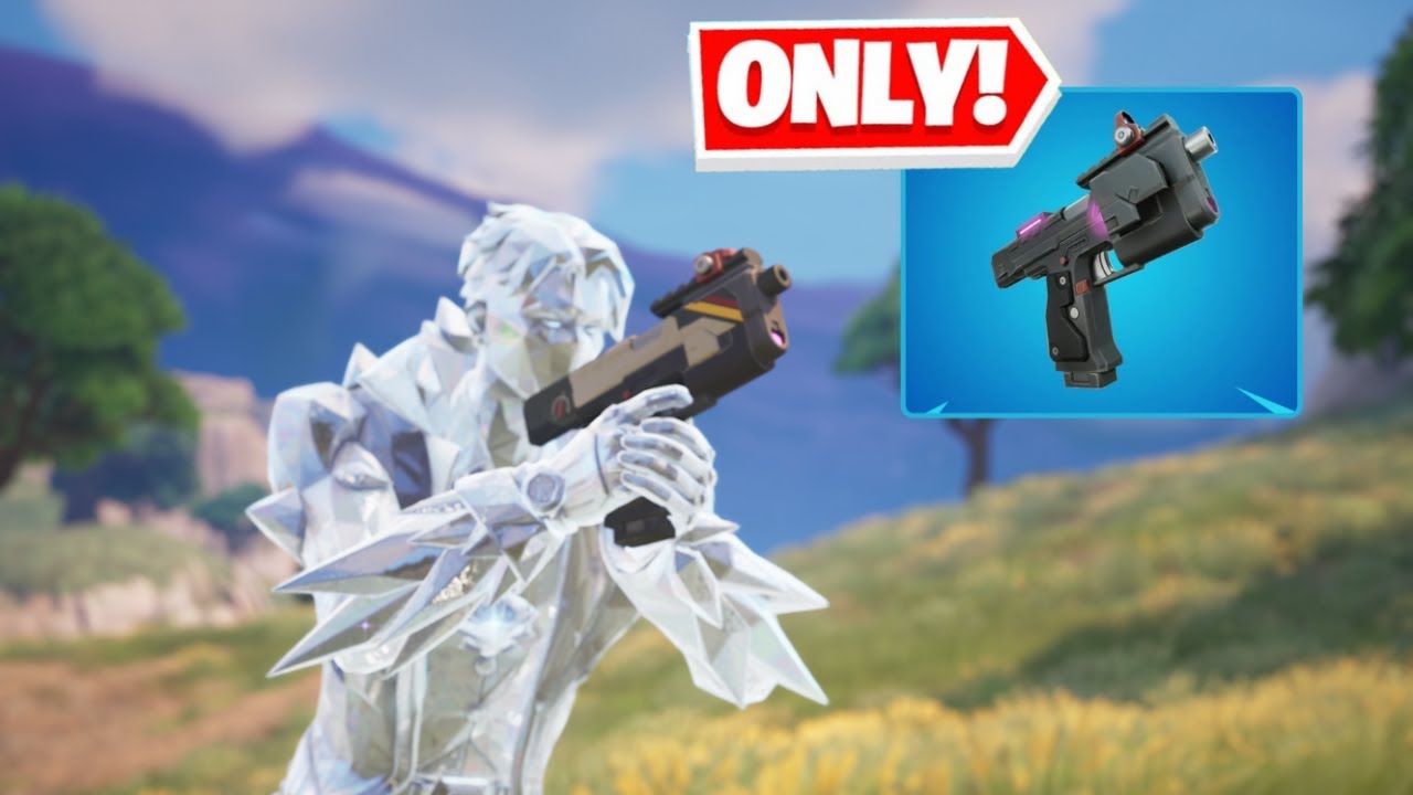 I won in Fortnite Chapter 5 using LOCK ON PISTOL ONLY! - YouTube