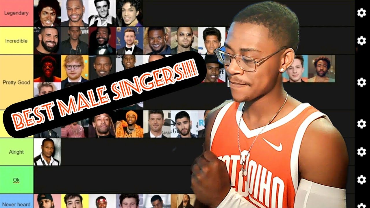 Ranking This Generation's Male Singers!!! More Music Tier List! - YouTube