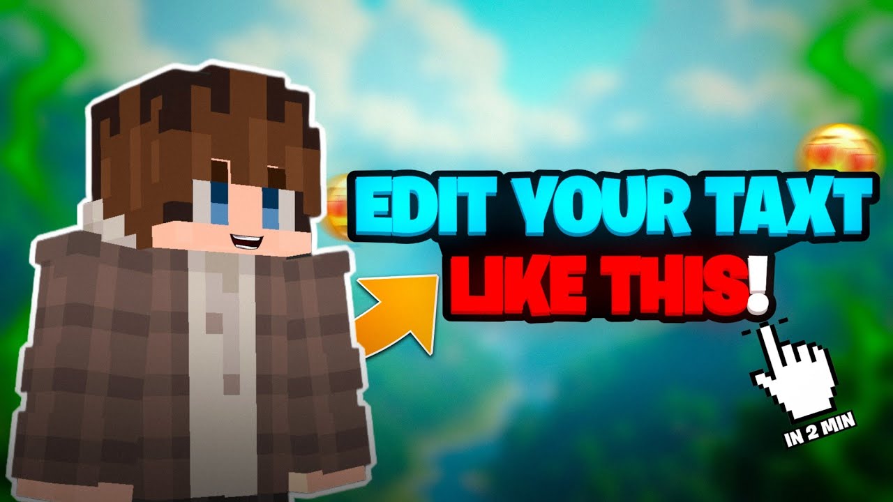 Create Pro-Level Text For Minecraft Pe Thumbnails [Don't Miss!] - YouTube