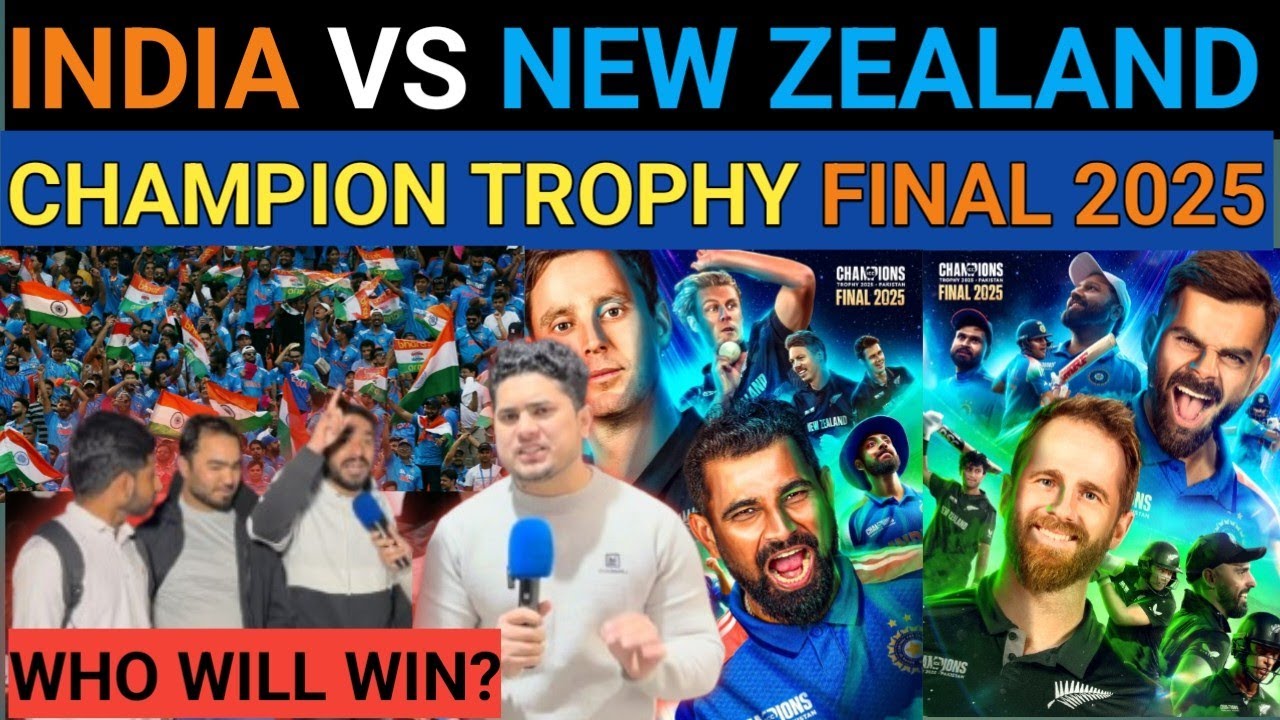 INDIA VS NEW ZEALAND | CHAMPION TROPHY FINAL 25 WHO WILL WIN ...
