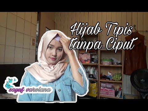 #Tutorial pakai hijab Tipis tanpa menggunakan Ciput