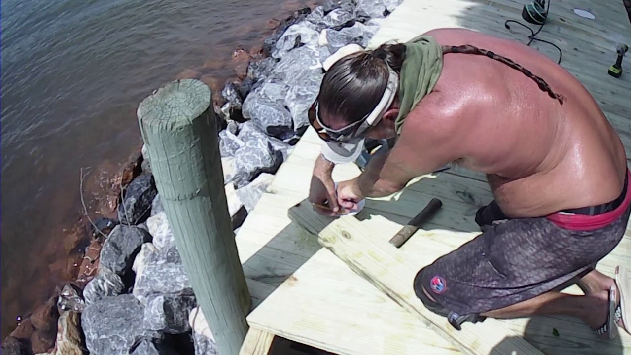 Smith Mt.Lake dock build - YouTube