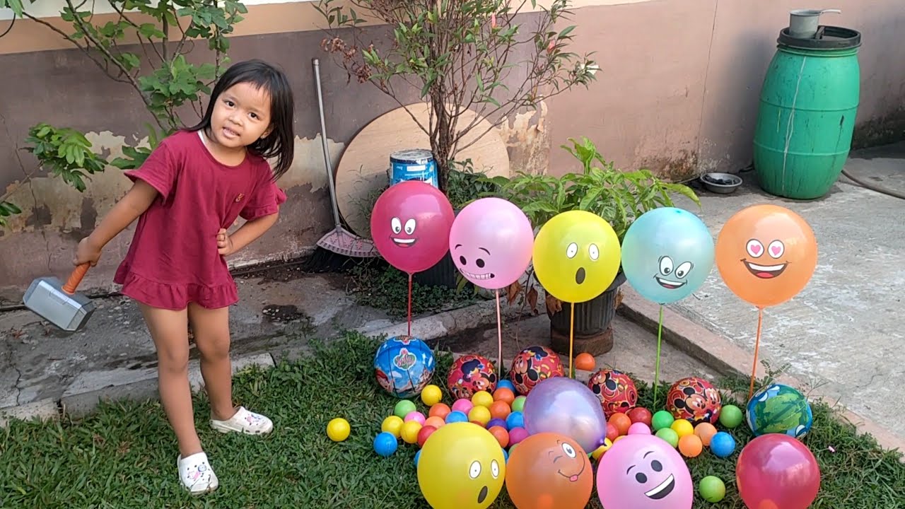 Balon Meletus - Pecahkan Balon Dapat Hadiah Mainan || Letusin Balon ...
