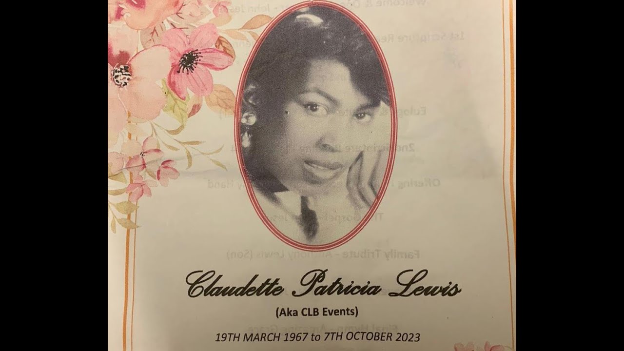 Funeral Mass Claudette Patricia Lewis Friday 10th November, 2023 - YouTube