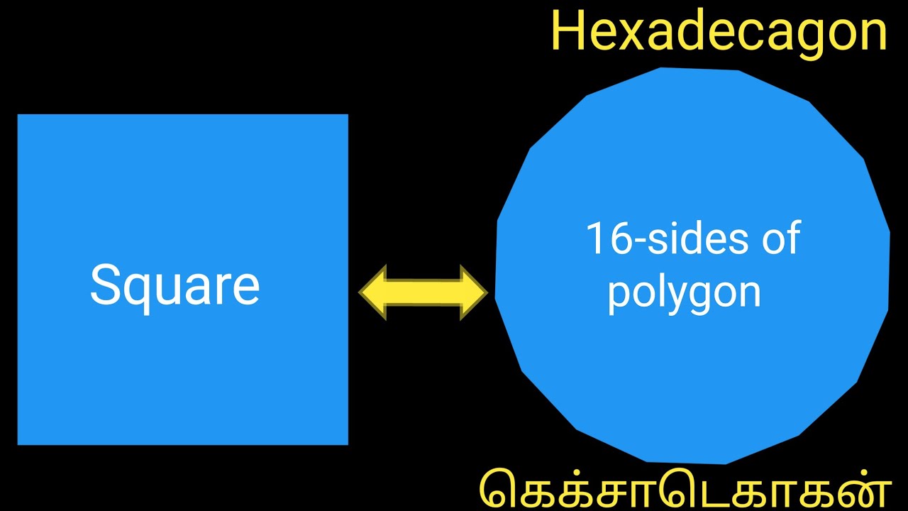 How to make a regular hexadecagon out of square paper|16 side polygon ...