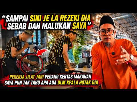 TULAR PEKERJA 0KU JlL4T JARI & PEGANG KERTAS MAKANAN, PEMILIK RESTORAN TAMPIL MOHON MAAF