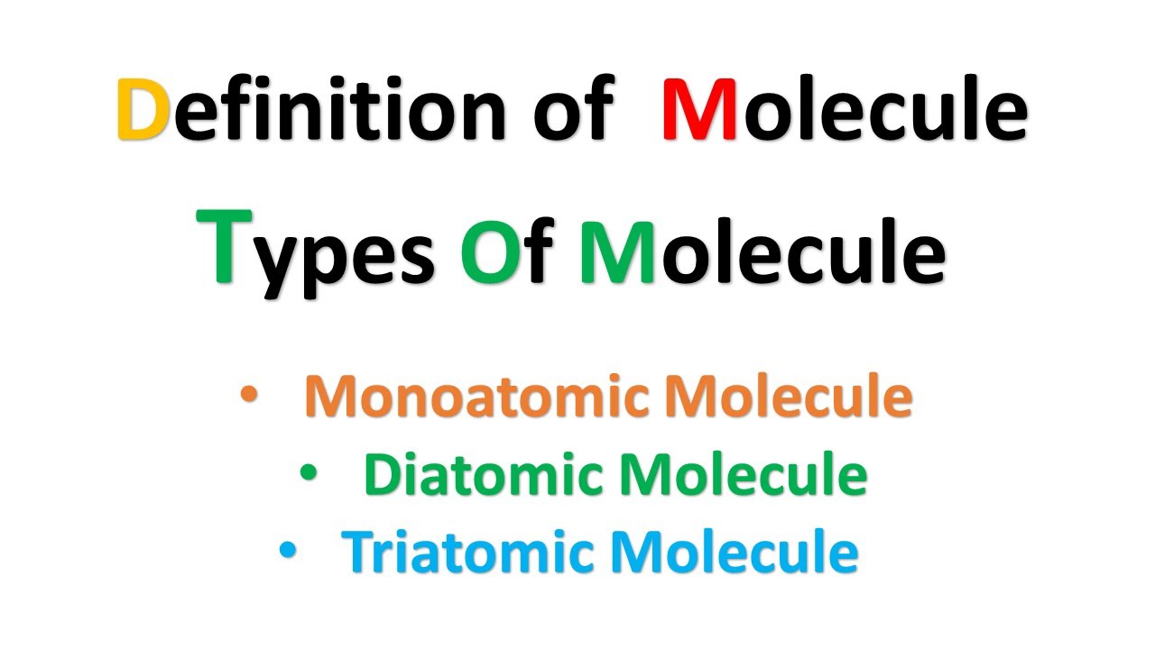 Definition of molecule and its types | Monoatomic Molecule | Diatomic ...
