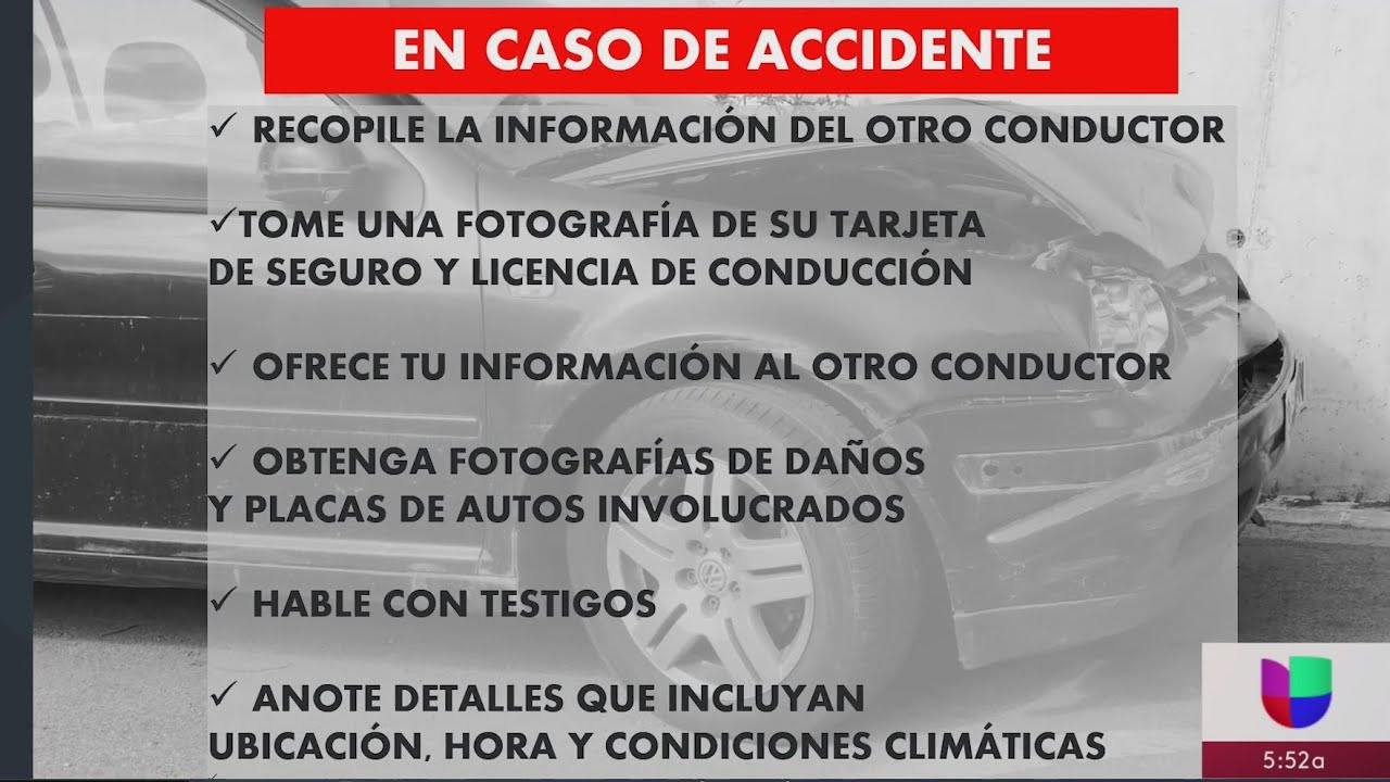 Cómo reportar a tu aseguranza si tuviste un accidente con tu auto ...