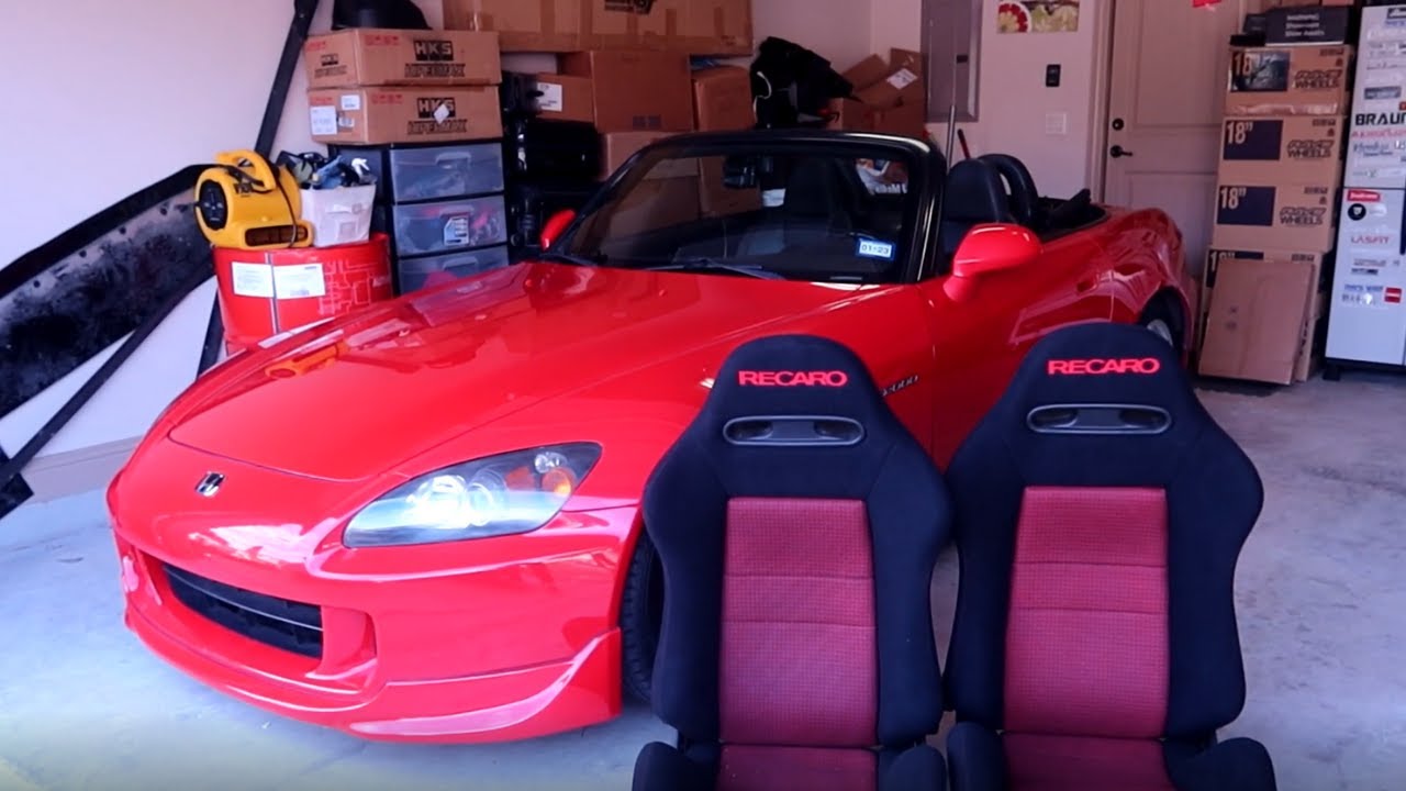 Recaro seats for my S2000! - YouTube
