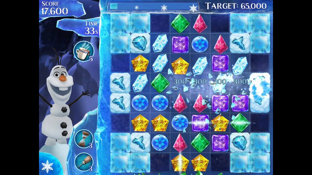 Frozen Free Fall Level 145 Live Action Play Walkthrough - YouTube