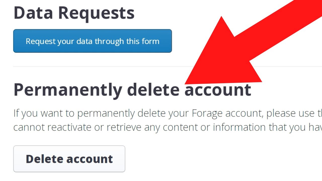 How to Delete Forage Account - The Forage Virtual Work Experience ...