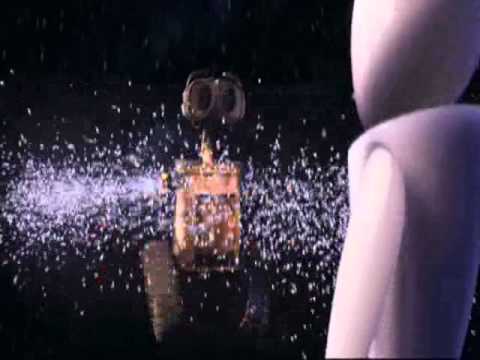 Walle- dance de Walle et Eve dans l'espace