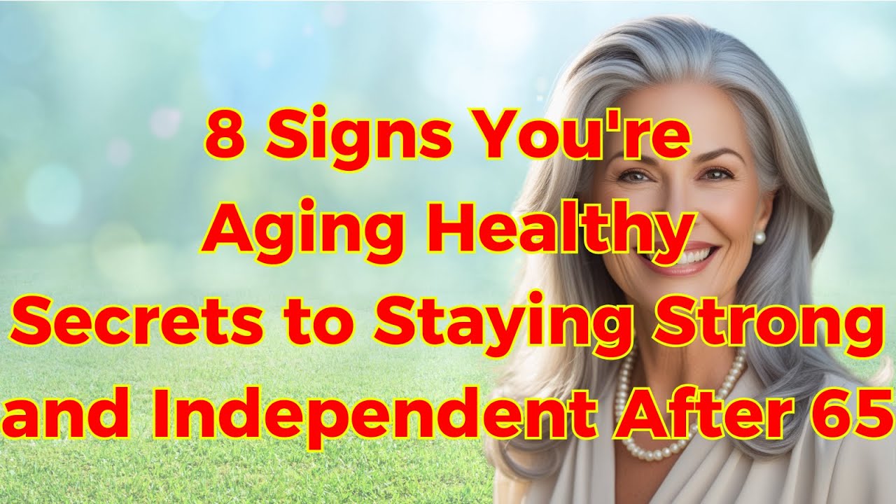 8 Signs You're Aging Healthy Secrets to Staying Strong and Independent ...