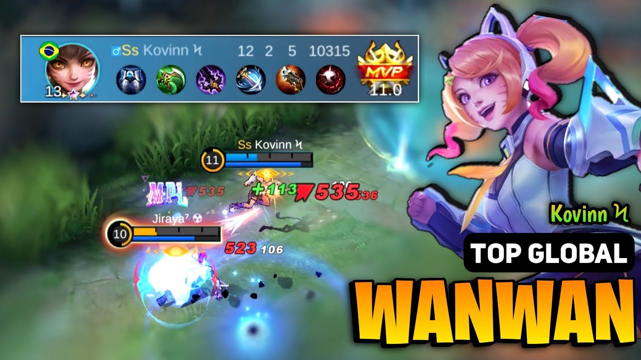 Wanwan Best Build 2023 [ Wanwan Gameplay Top Global ] By Kovinn Ϟ ...