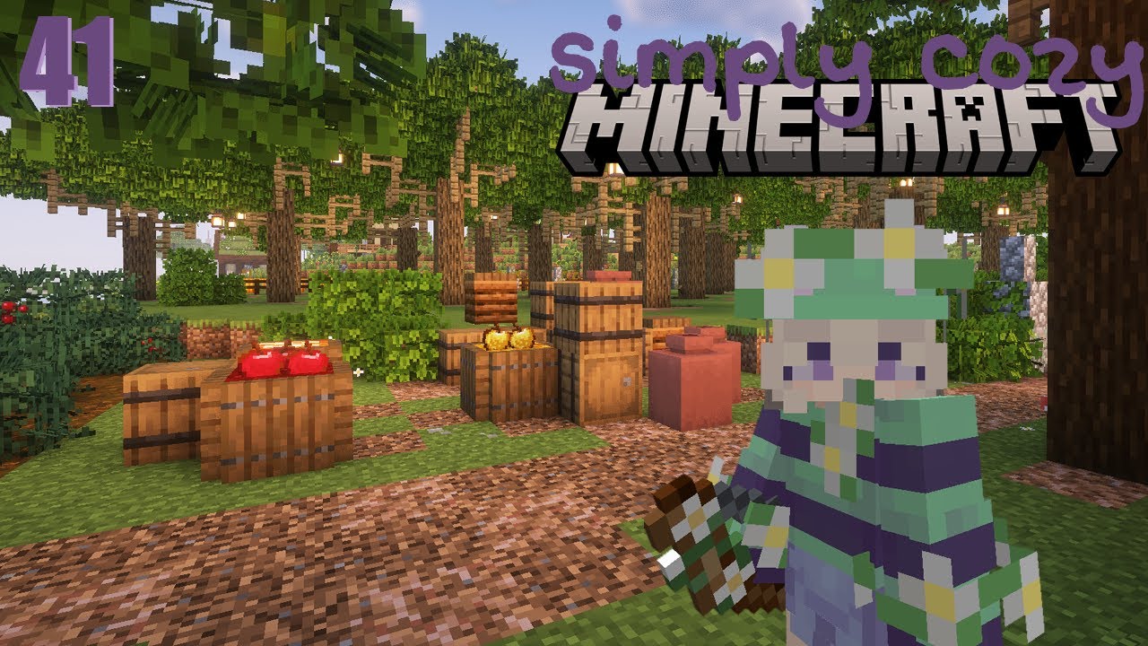 Autumn Apple Orchard for the Village | Cozy Minecraft 1.21 Let's Play ...