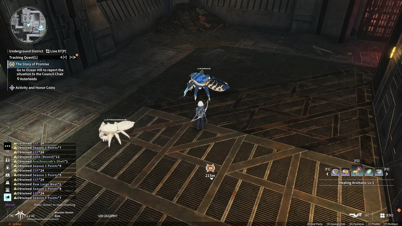 Arachnocrab - where to find, Blue Protocol Star Resonance Monster Hunt ...