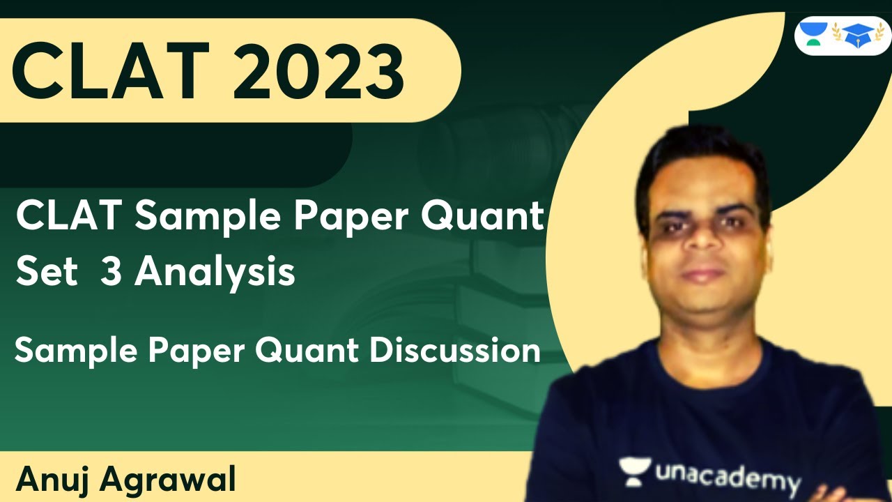 CLAT Sample Paper Quant Set 3 Analysis | Sample Paper Quant Discussion ...