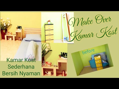 MAKEOVER Kamar kost Sederhana. Low Budget Namun nyaman #makeoverkamarkostsederhana