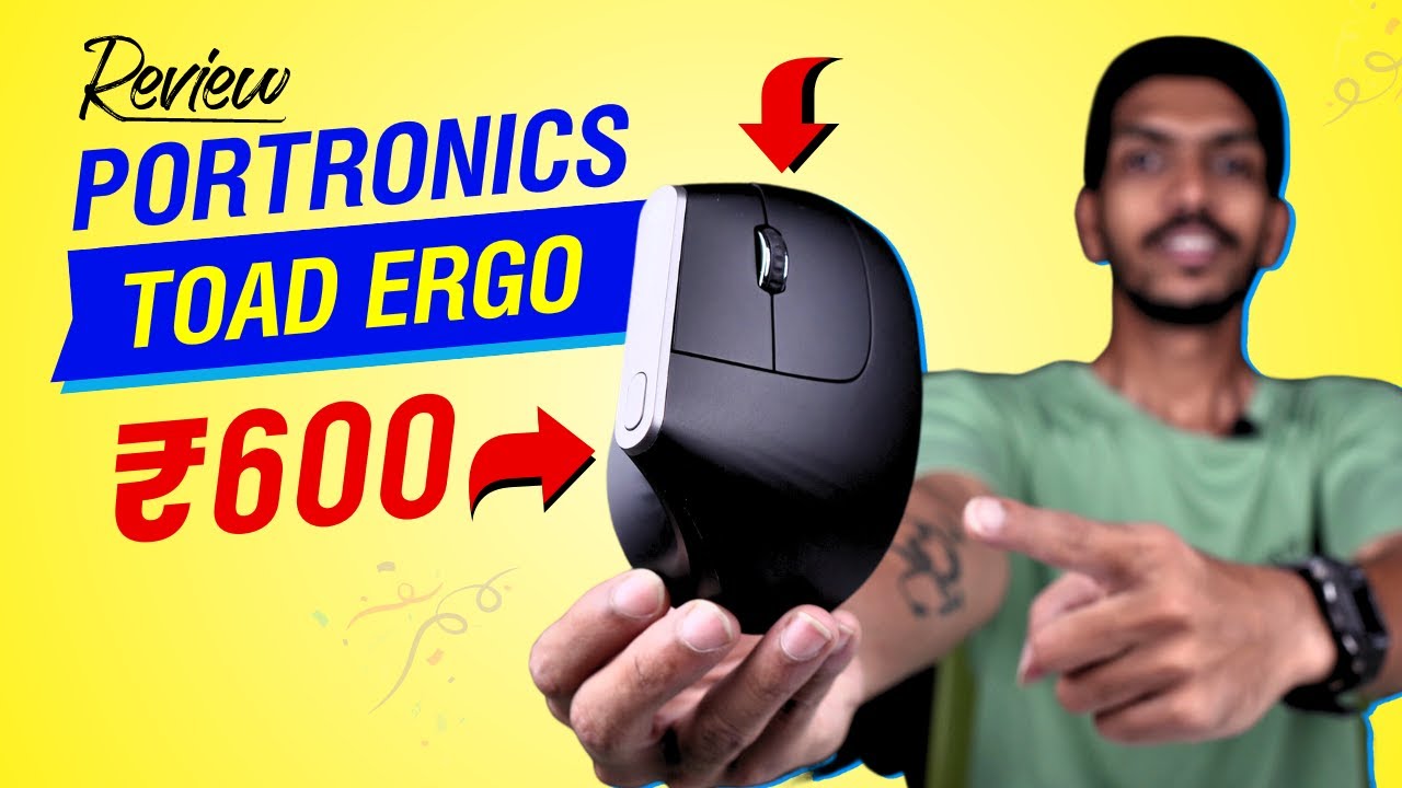 Portronics Toad Ergo Ergonomic Mouse Review - Vertical Wireless Mouse ...